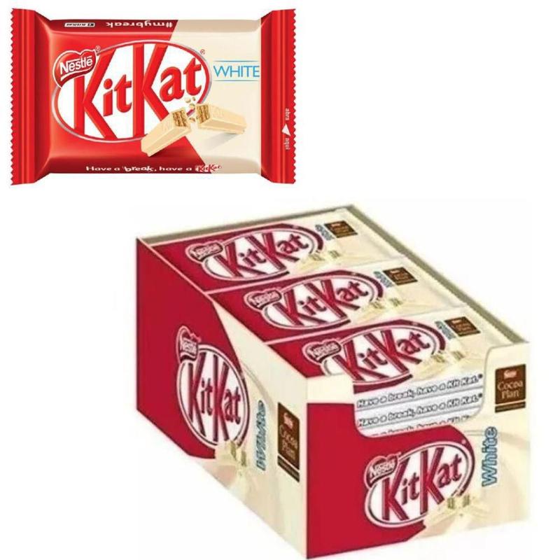 Nestlé Kit Kat Chocolate 41G Branco Ao Leite 24 Unidades - Nestle - Kit ...