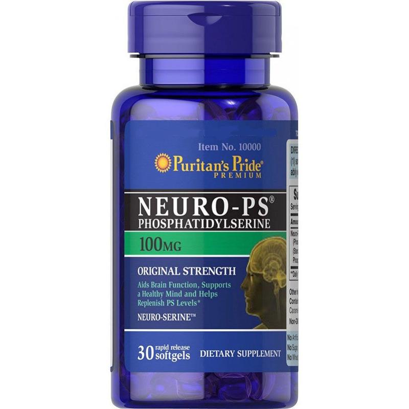 Neuro PS (Fosfatidilserina), 100mg, 30 cápsulas, Puritan's Pride ...