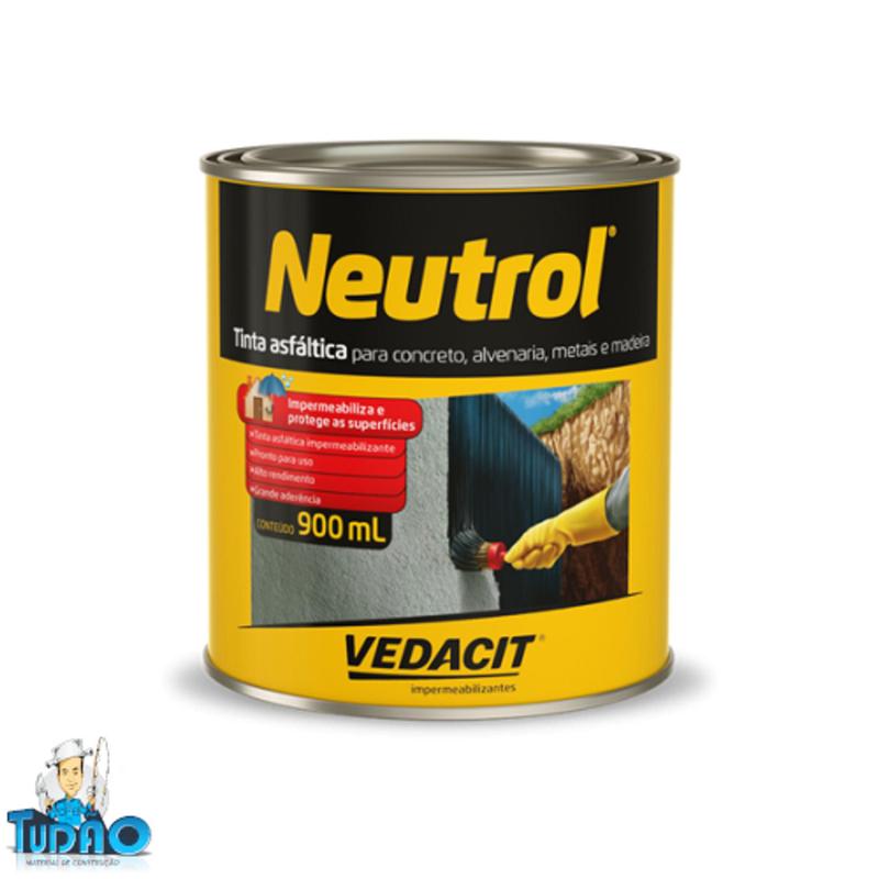 Neutrol Tinta Asfaltica Impermeabilizante 900ml Vedacit - Tinta ...