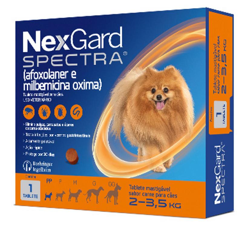 Nexgard spectra pp - 0,50 gr (2 a 3,5 kg - 1 tablet - Antipulga e ...