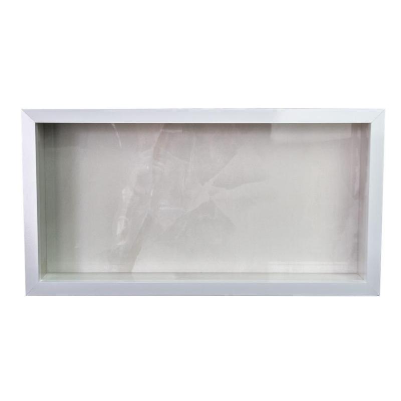 Nicho Banheiro Porcelanato Borda Alumínio 31 X61 X11 Cm Onix - Igbo ...