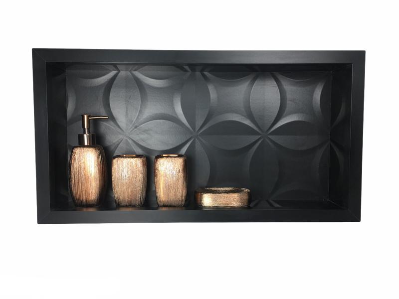 Nicho Banheiro Porcelanato box 30x60x11 Borda De Alumínio. - Belo Nicho ...
