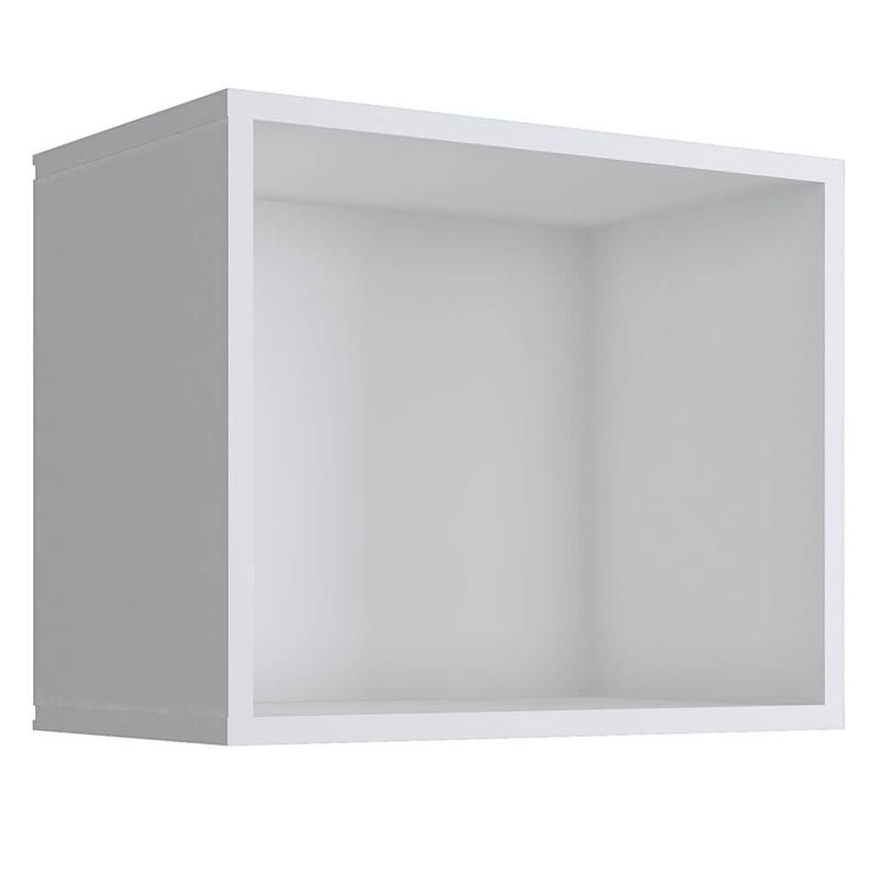 Nicho Cubo de Parede 43cm Branco Lilies Móveis - Lilies Móveis - Nicho ...
