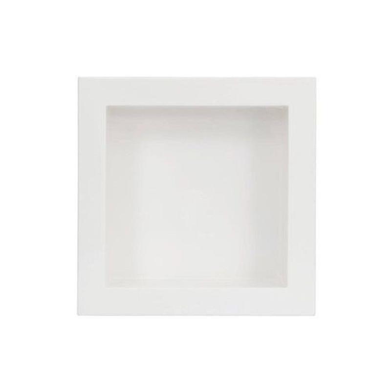 Nicho de Embutir em Mármore Sintético 30x30cm Branco Forma Artefatos ...