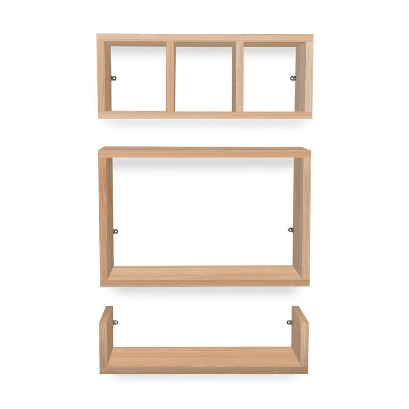 Nicho Farnese Prateleira Banheiro Sala Cozinha 3 Pçs Jade - Genus ...