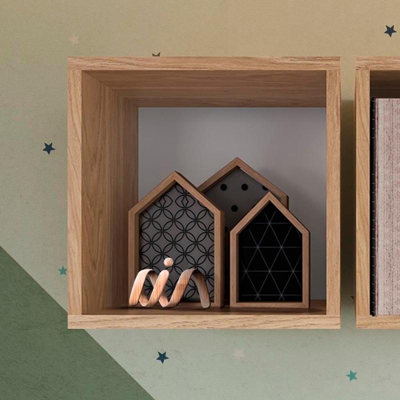 Nicho Para Quarto Infantil 30 x 30 cm Itapuã Branco Ed Completa Móveis ...