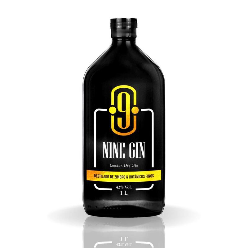 Nine Gin London Dry Gin 1 Litro Sun Drinks - Gin - Magazine Luiza