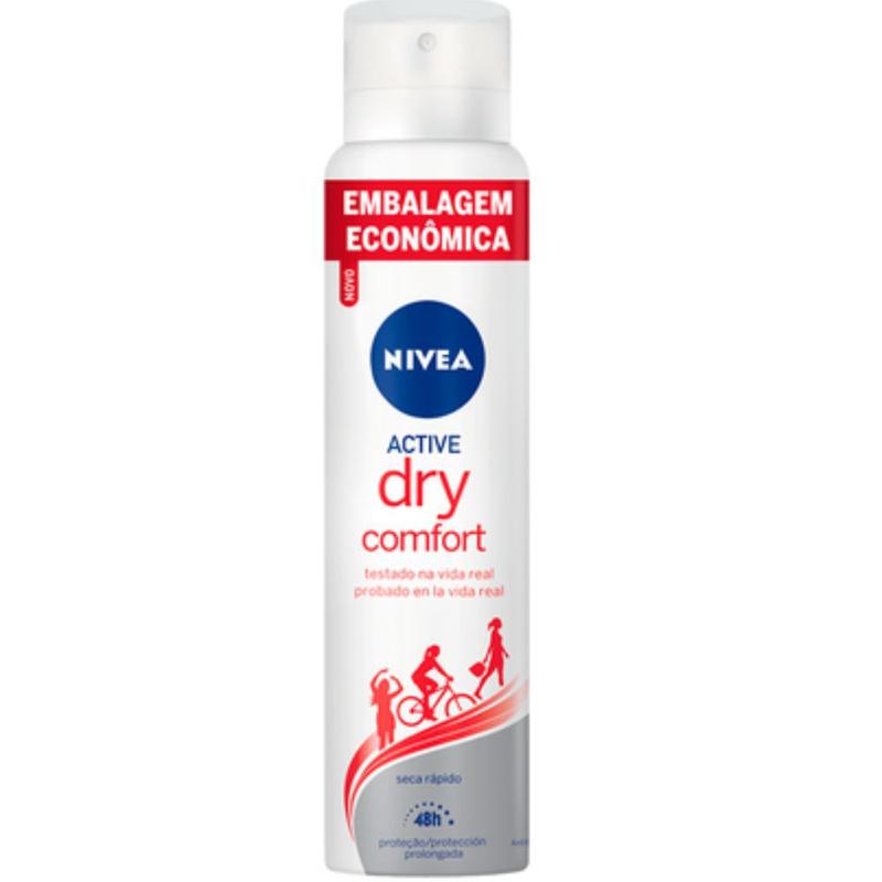 Nivea Desodorante Aero Fem. Active Dry Comfort 200ml - Desodorante ...