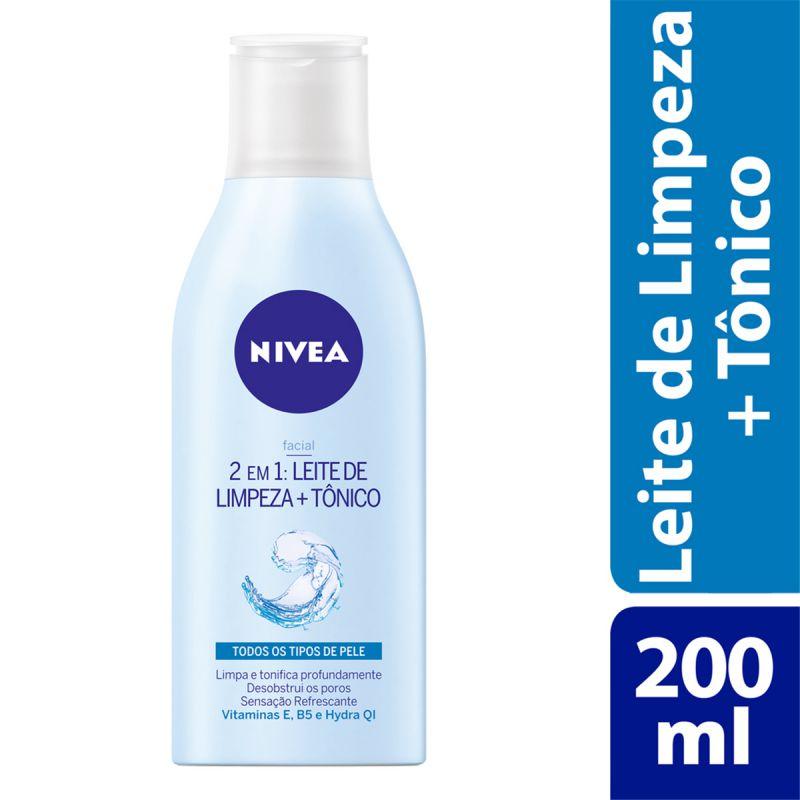 Nivea Visage 2 em 1 Leite de Limpeza+Tonico 200ML - Limpeza Corporal ...