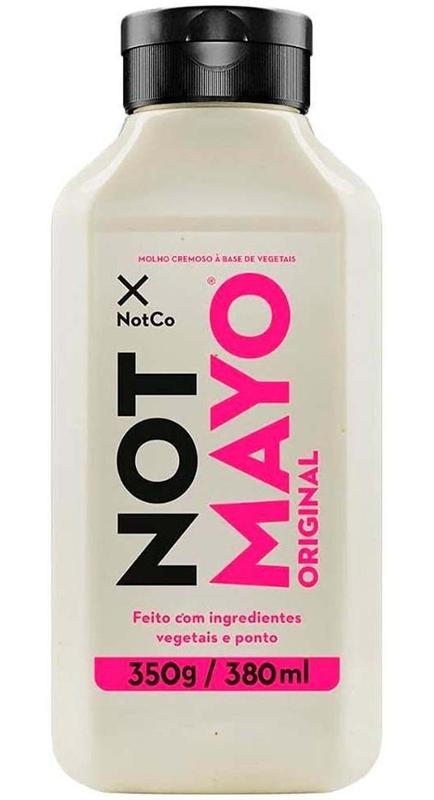 Not Mayo Original - Molho 335g Vegano Zero Gluten - Not Co - Maionese ...