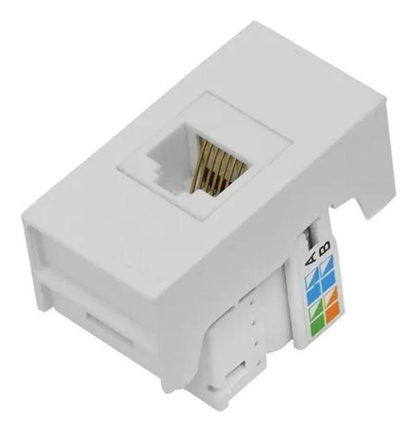 Nova Tomada De Parede Para Casa E Loja Internet 8 Fios Rj45 - Ilumi ...