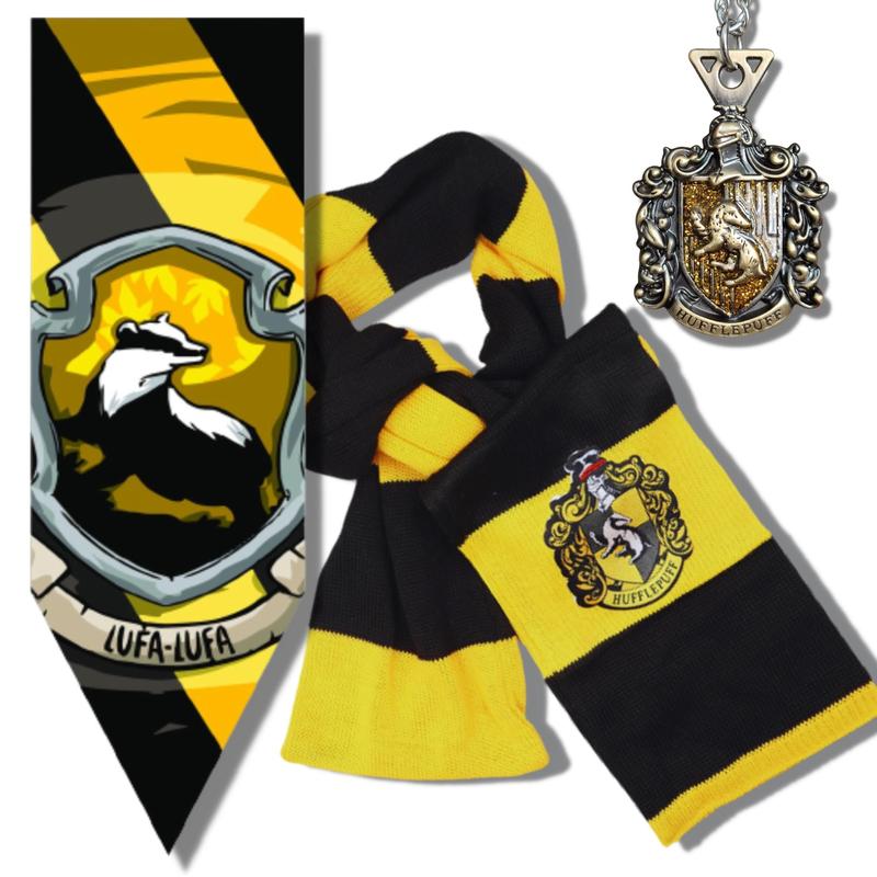Novo Kit Lufa-Lufa: Poster + Colar Brasão + Cachecol Lufa-Lufa - Harry ...