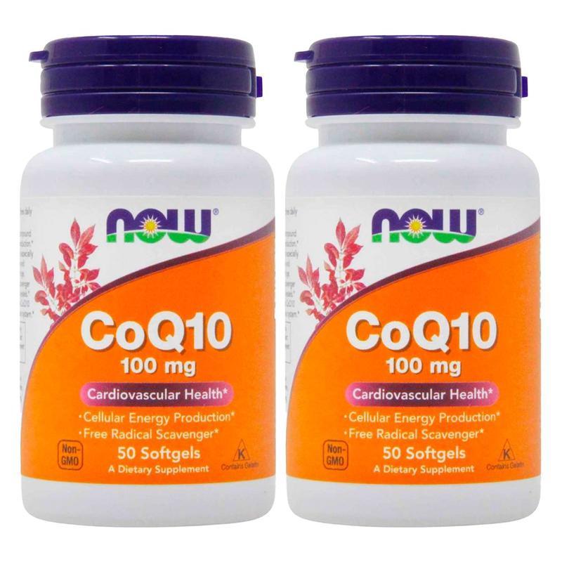 Now Foods Coenzima CoQ10 100mg 50 Softgels 2un - Coenzima Q10 - Magazine Luiza