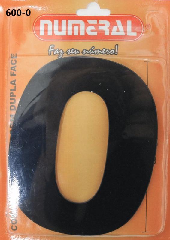 Número Residencial Numeral N.0 60mm - Letras e Números Residenciais ...