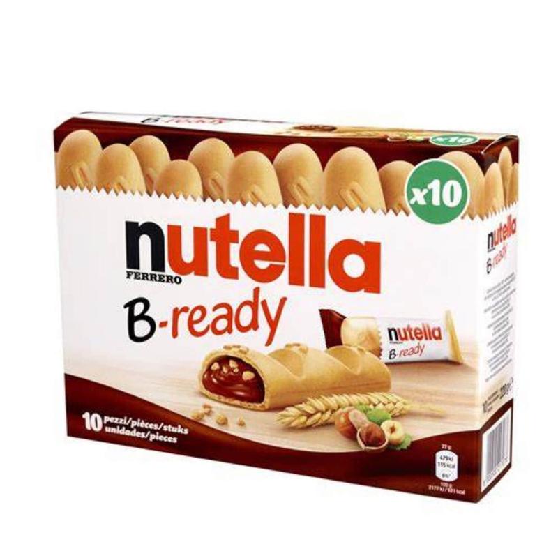 Nutella B Ready Wafer com Chocolate de Avelã 22 g c 10 Und - Ferrero ...