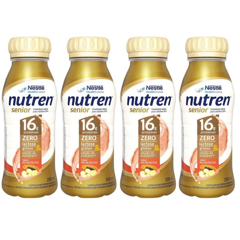 Nutren Senior 200ml Sabor Mix Frutas 4 unidades - Nestle - Complemento ...
