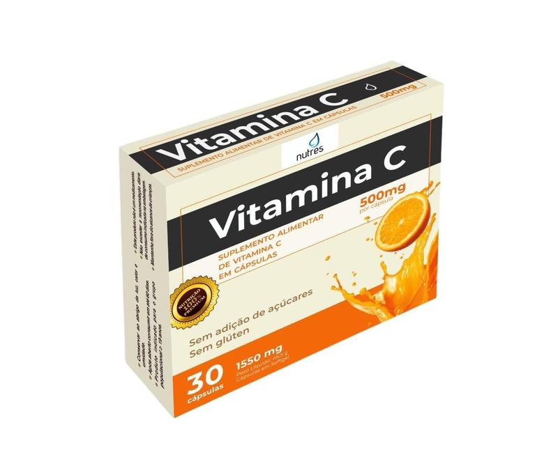 Nutres C - Vitamina C 500Mg - 30 Cápsulas Gel - Vitaminas A-Z ...