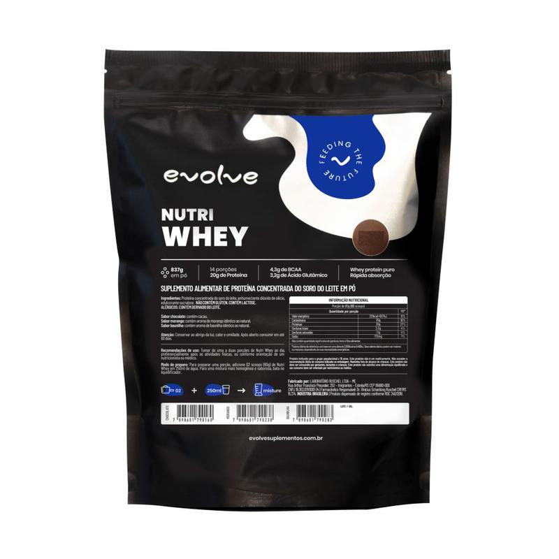 Nutri Whey Refil (837gr) - Evolve - Whey Protein - Magazine Luiza
