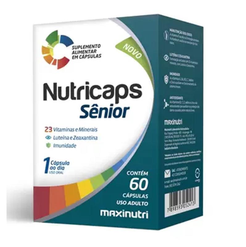 Nutricaps Senior 60 Caps - Maxinutri - Multivitamínico / Polivitamínico ...