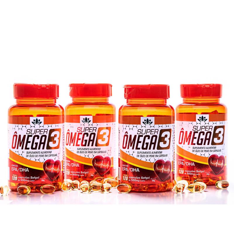 O super omega 3 ajuda a combater o mal colesterol 4 unidades - Nova ...