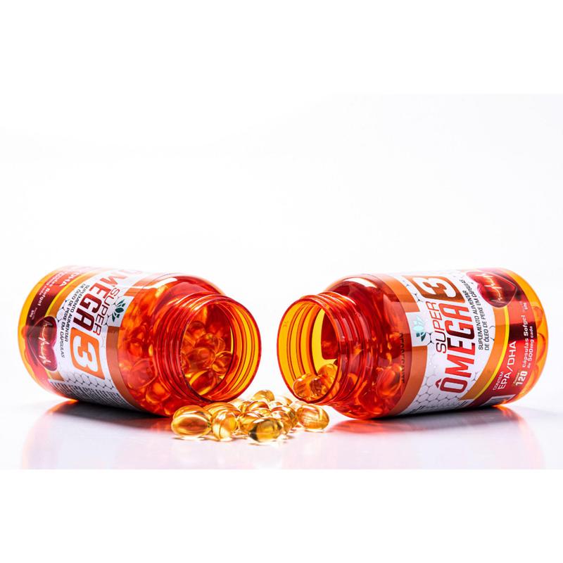 O SuperOmega 3 possui Altos índices de DHA 380mg e EPA 300mg kit com 2 ...