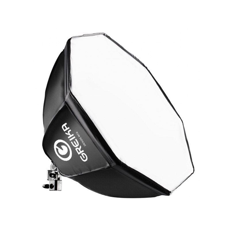 Octabox 55cm Softbox Octagonal c/ Soquete e Difusor + Grid - Greika ...