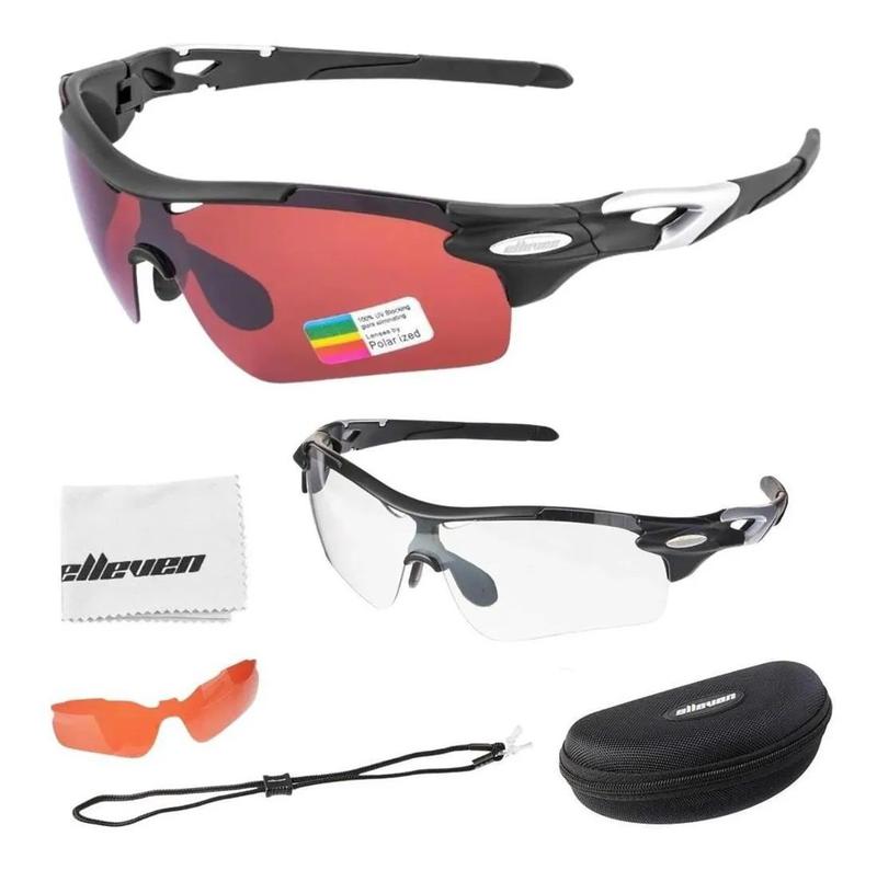 Óculos Ciclismo Elleven Runner UV 400 2 Lentes Surf Bike - Óculos de ...