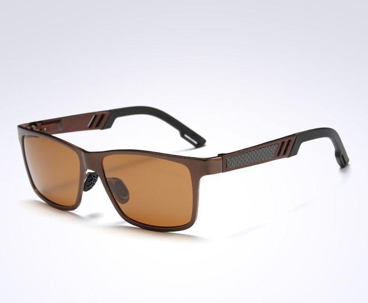 Óculos de Sol Quadrado Eyecrafters Alumínio Polarizado - Óculos de Sol ...