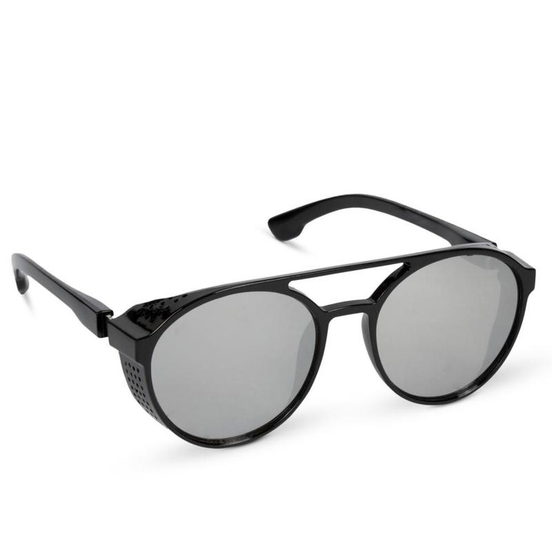 Óculos De Sol Redondo Steampunk Masculino Feminino Proteção UV - Voggar ...