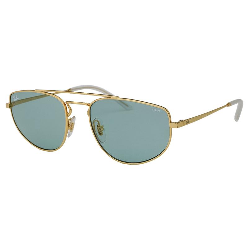 Óculos de Sol Retangular Ray-Ban RB3668 Dourado 001/Q5 - Óculos de Sol ...