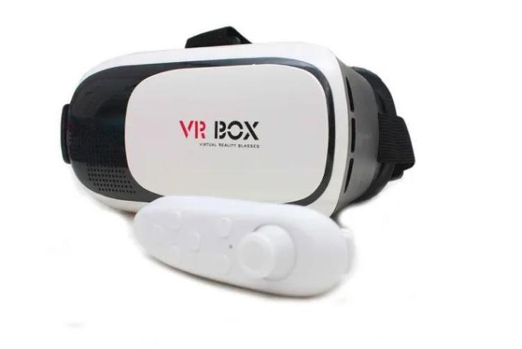 Óculos Vr Box 2.0 Realidade Virtual + Controle Cardboard 3d - Fi - VR / Óculos de Realidade ...