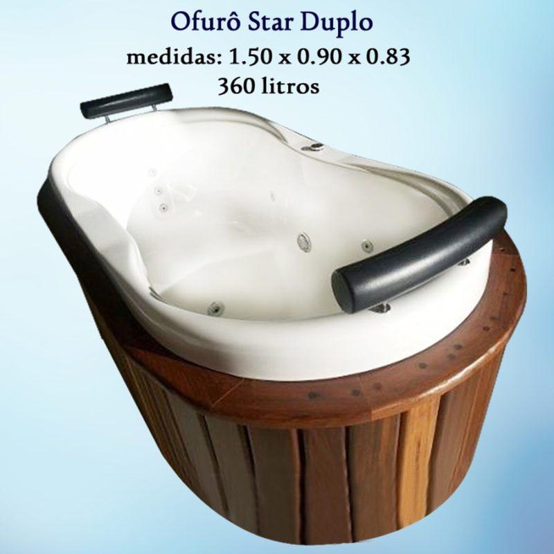 Ofurô Star Duplo com 10 jatos de Hidromassagem S/ Deck - HidrosDai ...