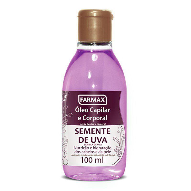 Óleo Capilar E Corporal Farmax Semente De Uva 100ml - Óleo Corporal ...