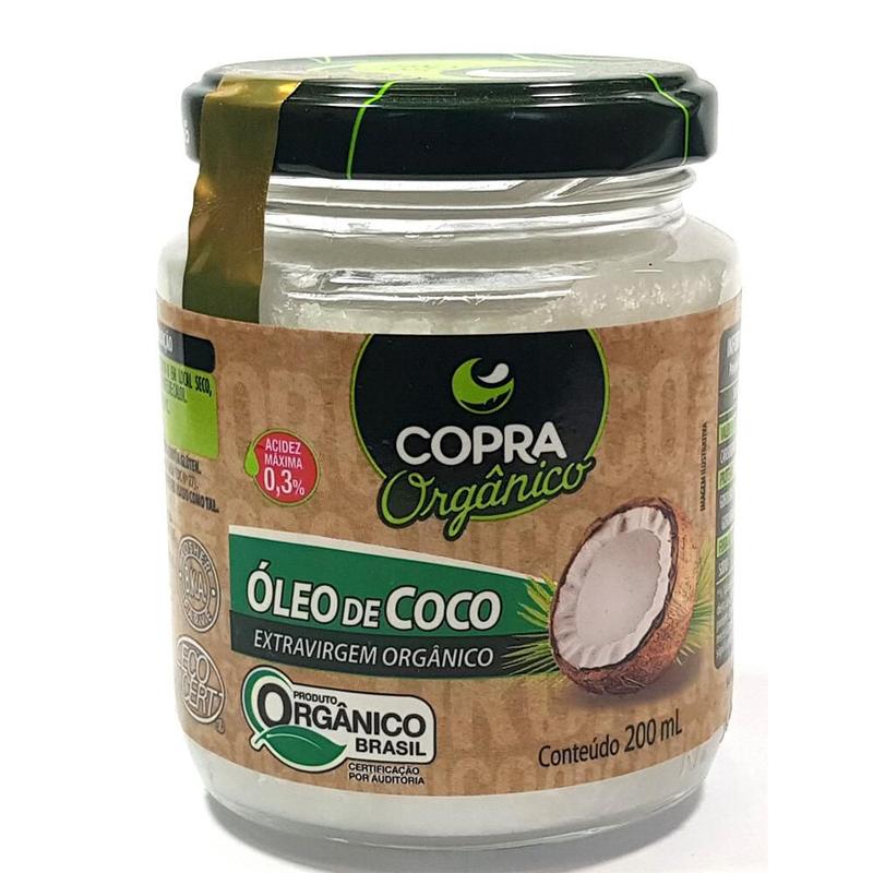 Óleo De Coco Extra Virgem Orgânico Copra 200ml - Óleos Fitoterápicos ...