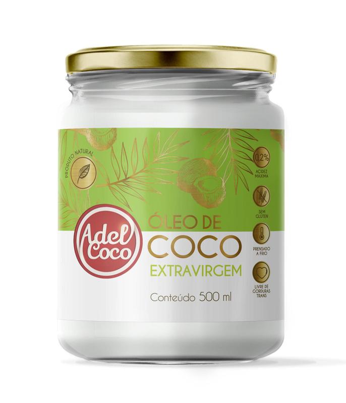 Óleo de coco Extravirgem Adel Coco 500 ml - Óleo de Coco - Magazine Luiza