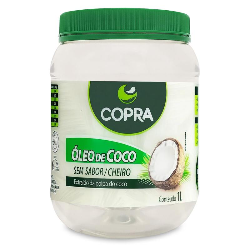 Óleo de Coco Sem Sabor e Cheiro Copra - 1 Litro - Óleos Fitoterápicos - Magazine Luiza