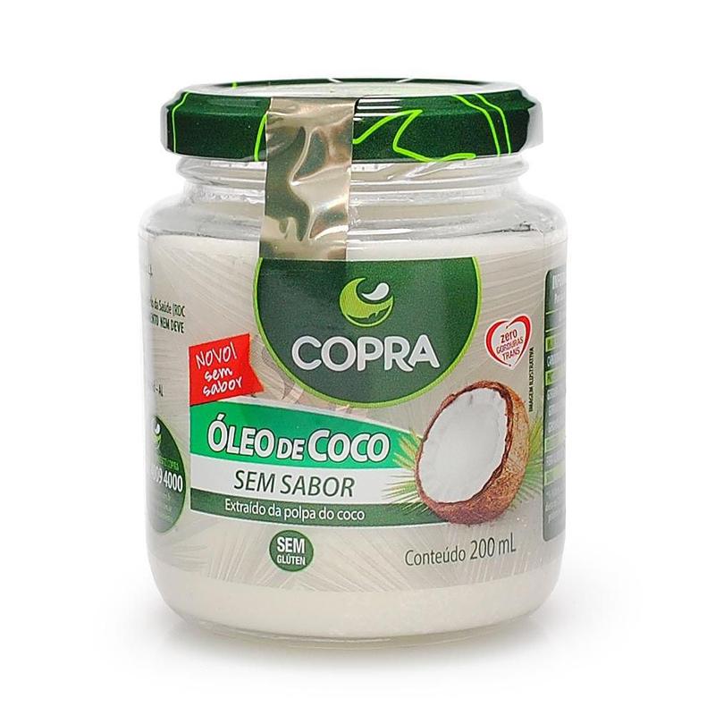 Óleo De Coco Sem Sabor Orgânico 200Ml Copra - Óleo de Coco - Magazine Luiza
