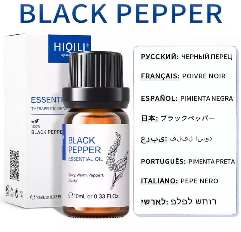 Óleo Essencial Puro Hiqili Black Pepper ( Pimenta Preta) 10 ML - Óleos ...