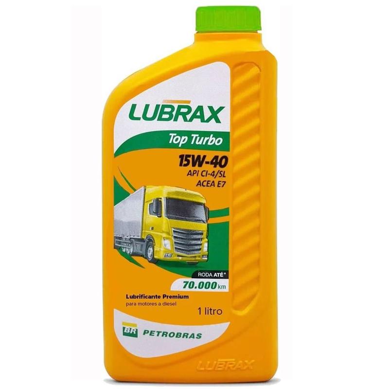 Óleo Lubrificante do Motor Lubrax Top Turbo 15W40 API CI-4/SL ACEA E7 ...