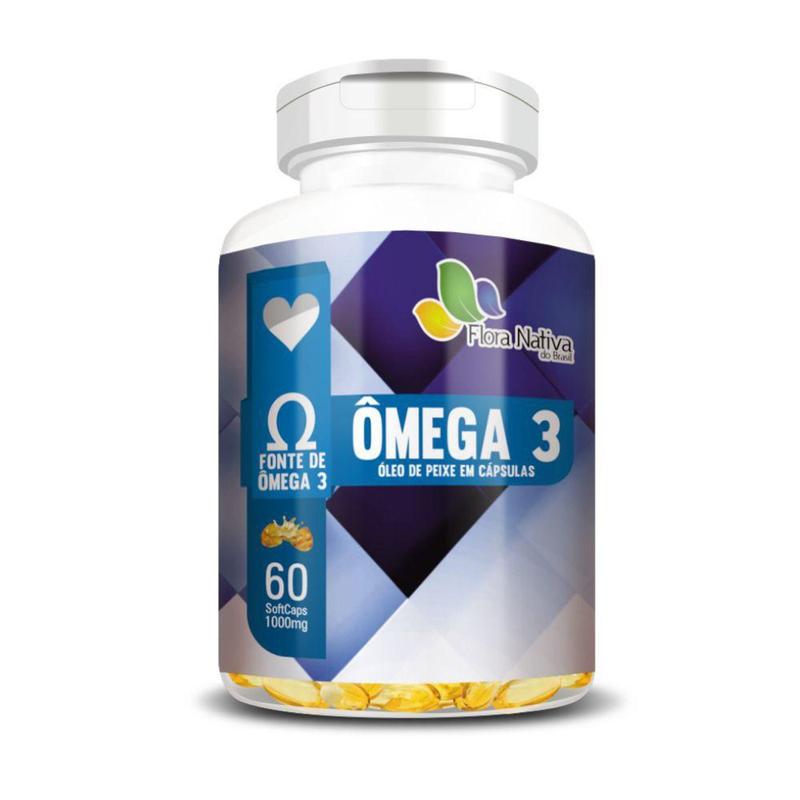 Omega 3 1000 mg 60 softcaps - Flora Nativa do Brasil - Ômega 3 / Óleo ...