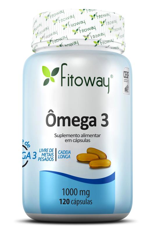Ômega 3 1000mg - 120 Caps - Fitoway - Ômega 3 / Óleo de Peixe ...