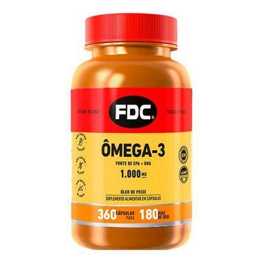 Ômega 3 1000mg - 360 Cápsulas - FDC - Ômega 3 / Óleo de Peixe ...