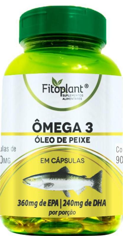 Omega 3 1000Mg - 90 Caps - Fitoplant - Ômega 3 / Óleo de Peixe ...