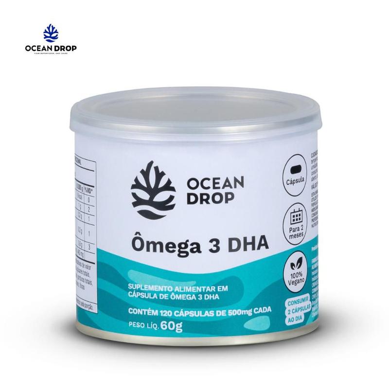 Omega 3 DHA 500mg 120 Capsulas OceanDrop - Ocean Drop - Ômega 3 / Óleo ...