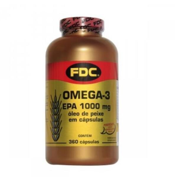 Ômega 3 Epa 100 Mg Fdc Com 360 Cápsulas - Ômega 3 / Óleo de Peixe ...