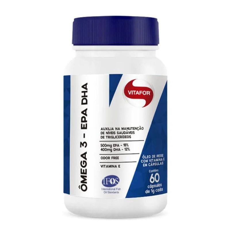 Ômega 3 EPA DHA 1000mg 60 Cáps - Vitafor - Ômega 3 / Óleo de Peixe ...