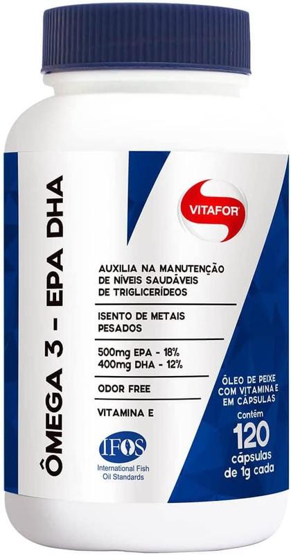 Ômega 3 Epa Dha 1G (120 Caps), Vitafor - VITAFORT - Ômega 3 / Óleo de ...