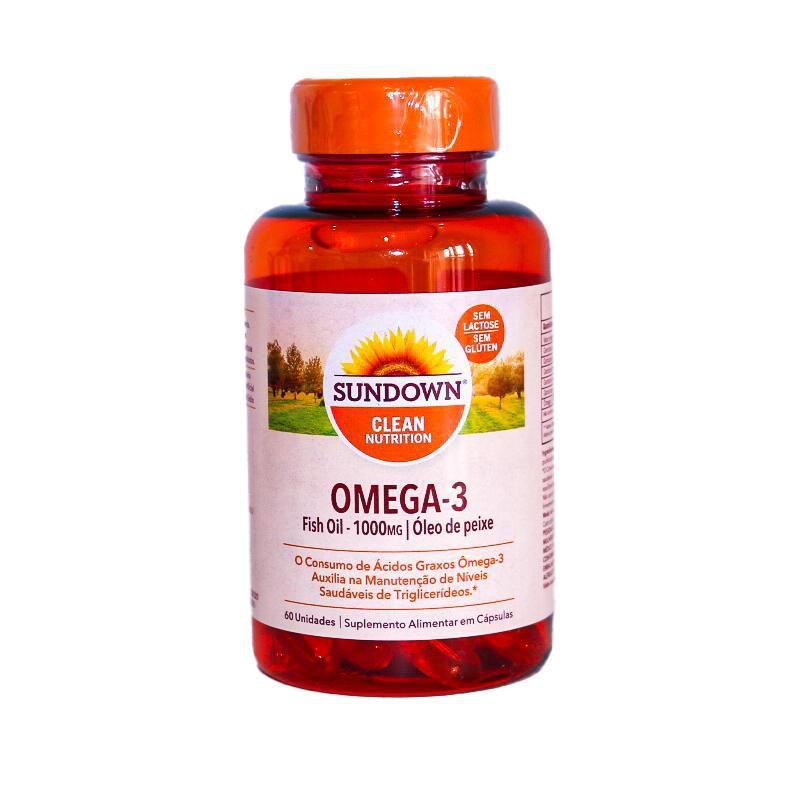Ômega 3 sundown fish oil 1000mg com 60 cápsulas - Ômega 3 / Óleo de ...
