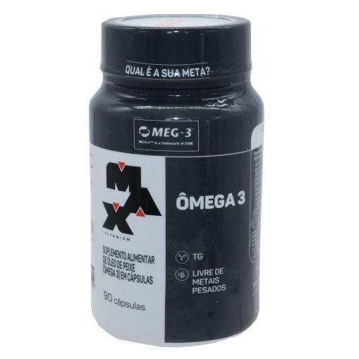 Omega 3 Suplemento Base Oleo de Peixe Max Titanium 90 Caps - Ômega 3 ...