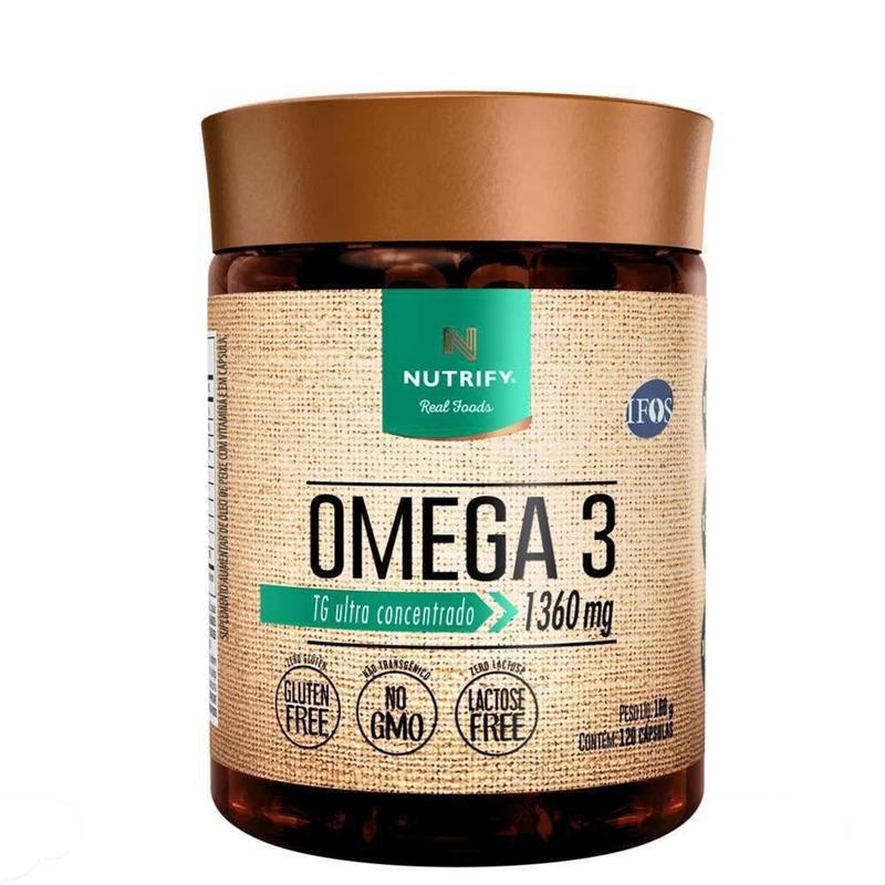 Omega 3 ultra concentrado 1360mg (120 caps) - nutrify - Ômega 3 / Óleo ...